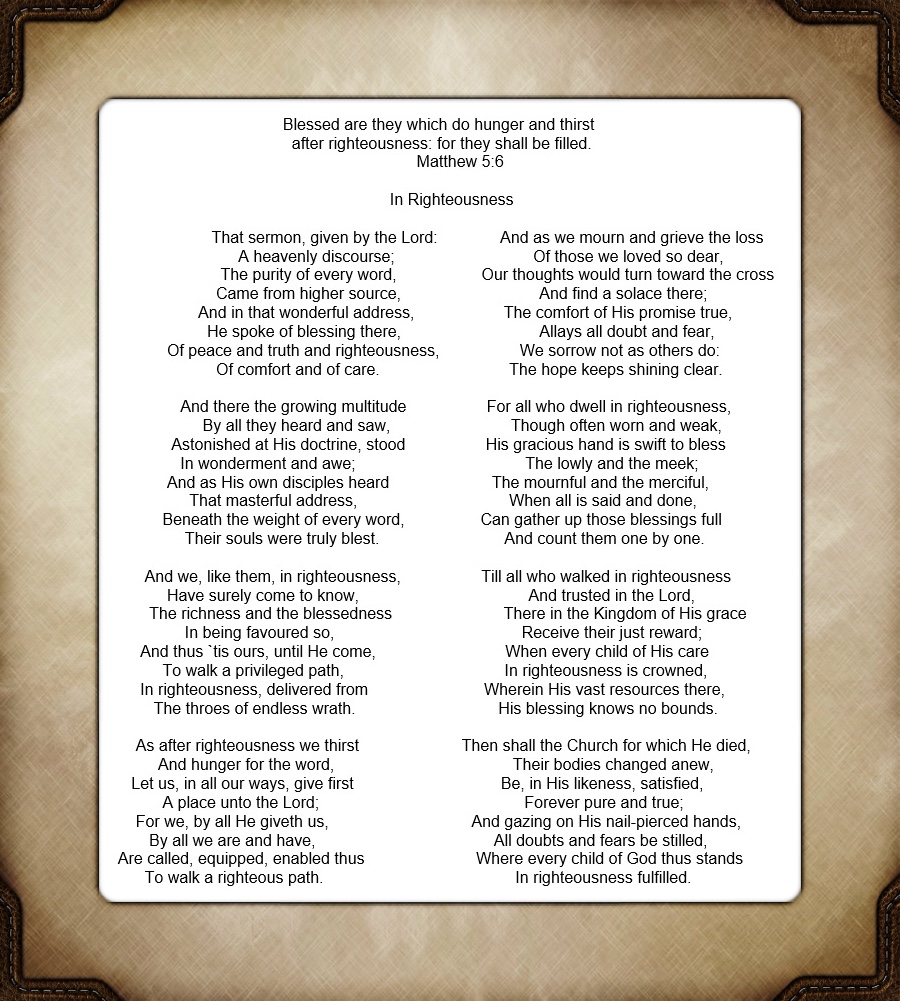 Matthew chapter 5 (a) – Hospital Hill Gospel Hall