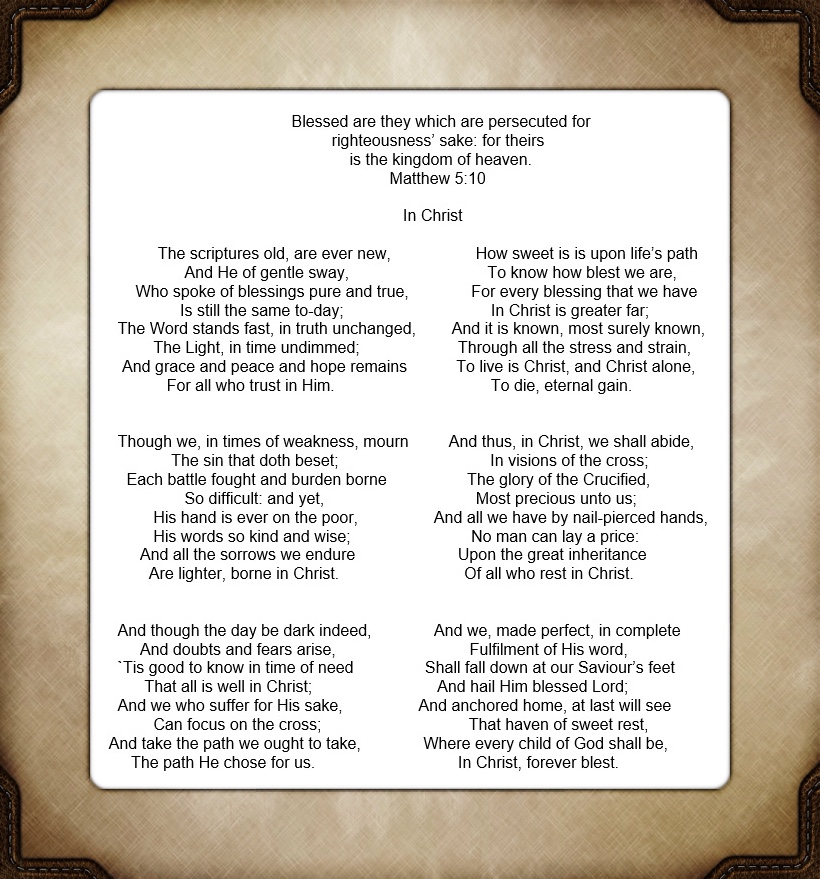 Matthew chapter 5 (b) – Hospital Hill Gospel Hall